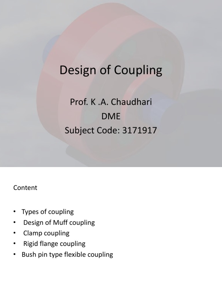 Design of Coupling | PDF | Mechanics | Mechanical Engineering