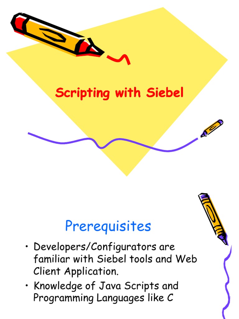 Scripting With Siebel Pdf Scripting Language Data Type 3392