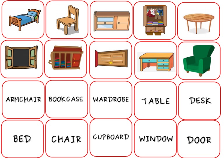Memory Game House and Furniture Kids 5 2022 | PDF