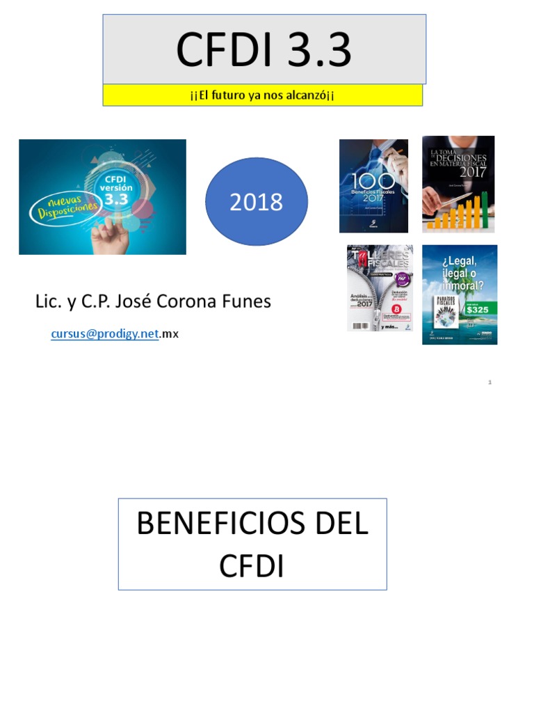 Nuevo Cfdi 3.3 | PDF | Cheque | Impuestos