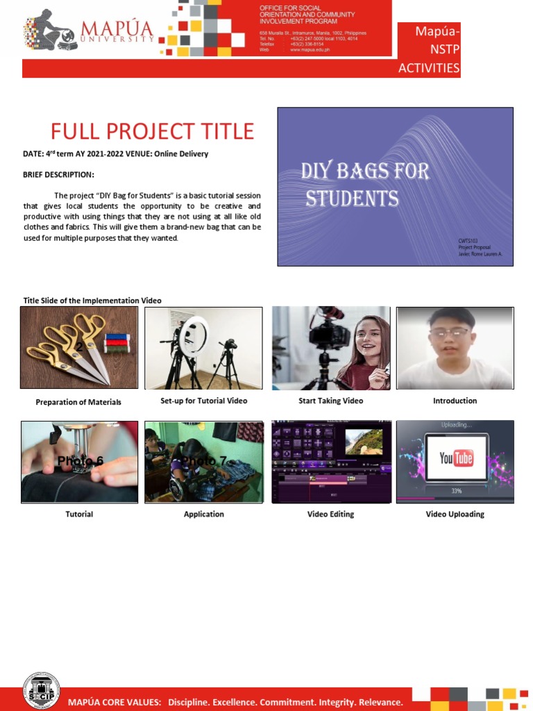 DIY Bag Tutorial for Students | PDF