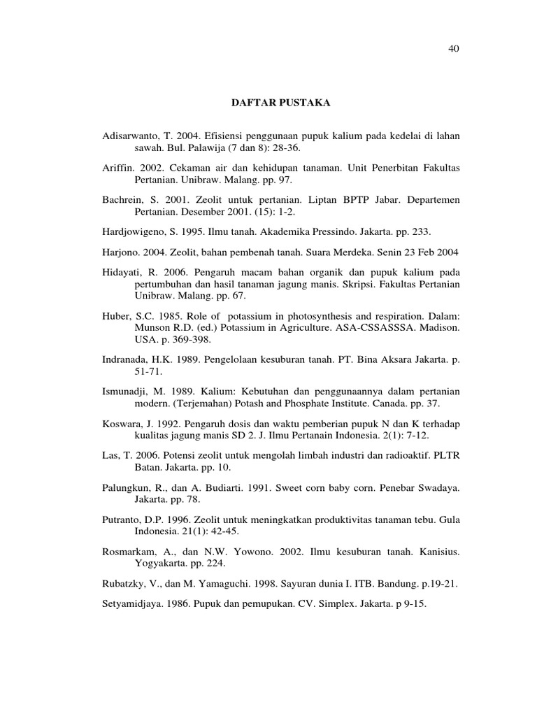 Respon Tanaman Jagung Manis Zea Mays Saccharata Sturt Varietas Bisi Sweet Pada Pemberian Zeolit ...