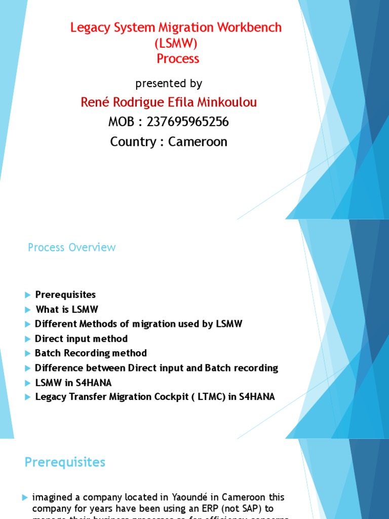 SAP S4 HANA LSMW Process | PDF | Information Technology | Computer Programming