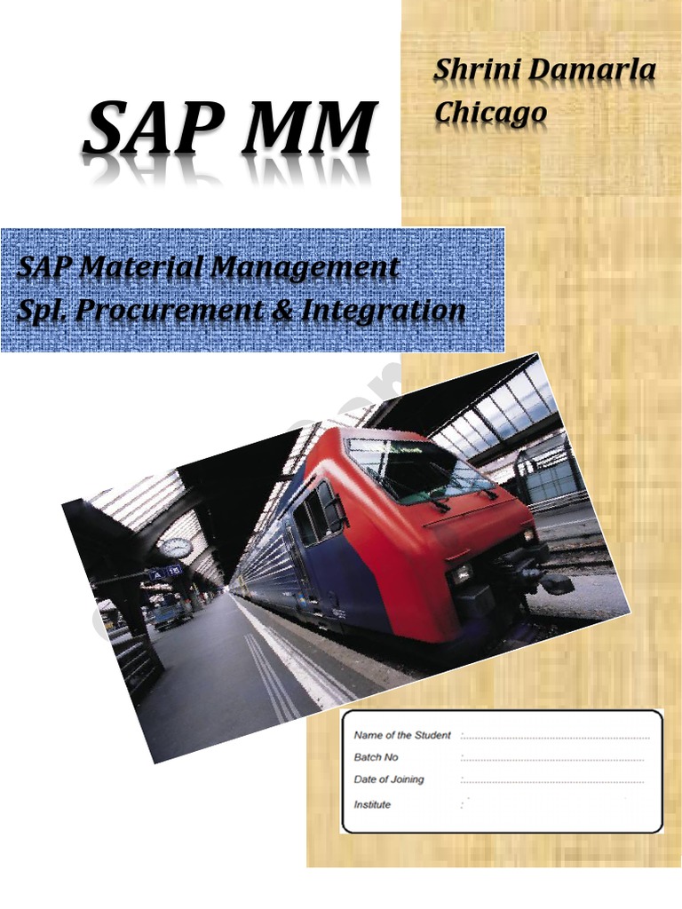 SAP MM Special Procurement Scenarios | PDF | Procurement | Accounts Payable