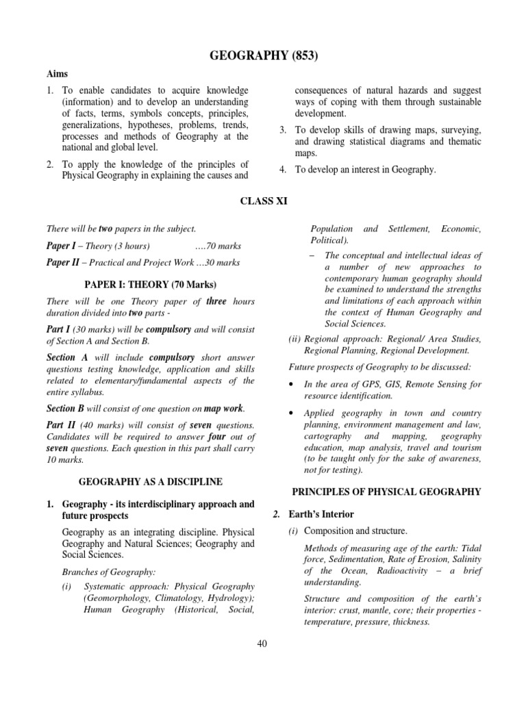 ISC Geography | PDF | Rock (Geology) | Agriculture