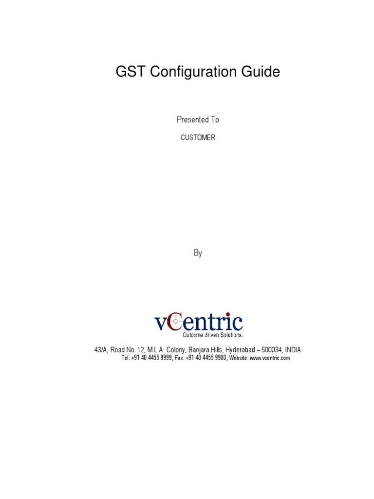 GST Manual | Download Free PDF | Invoice | Value Added Tax
