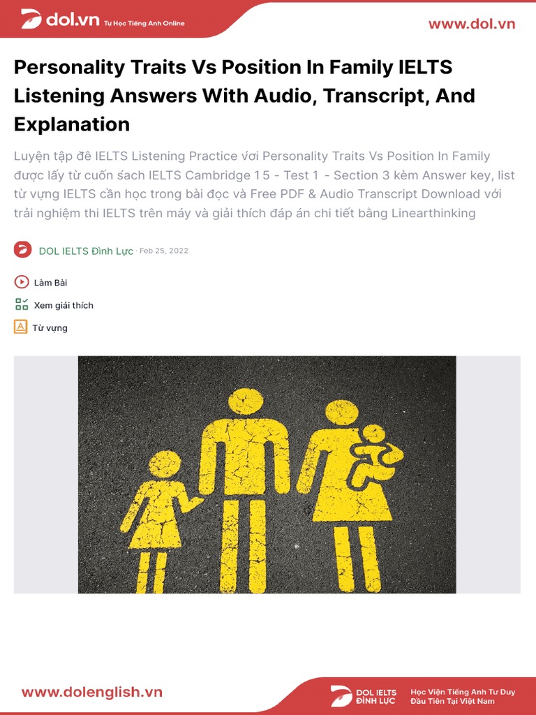 Personality Traits and Family Position | PDF | Sibling | Cognition