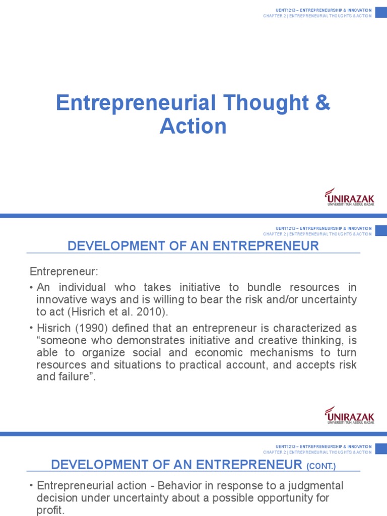 TOPIC 2 - Entrepreneurial Thought & Action | PDF | Entrepreneurship ... TOPIC 2 - Entrepreneurial Thought & Action | PDF | Entrepreneurship ...
