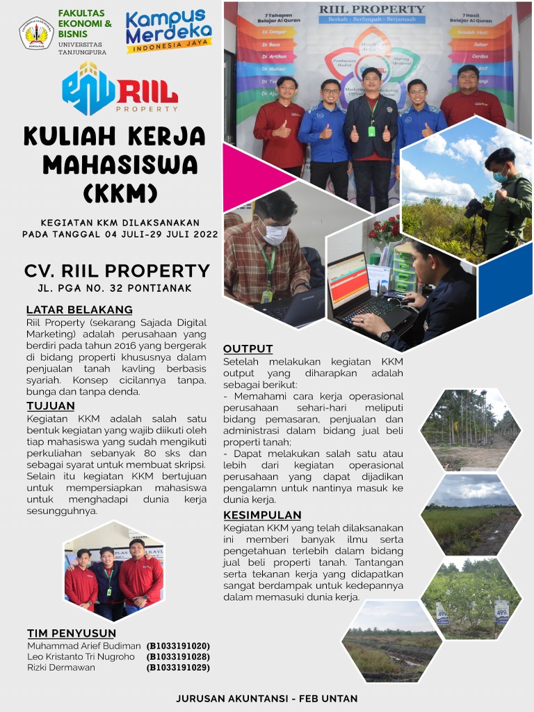 Poster Kkm Cv. Riil Property | PDF