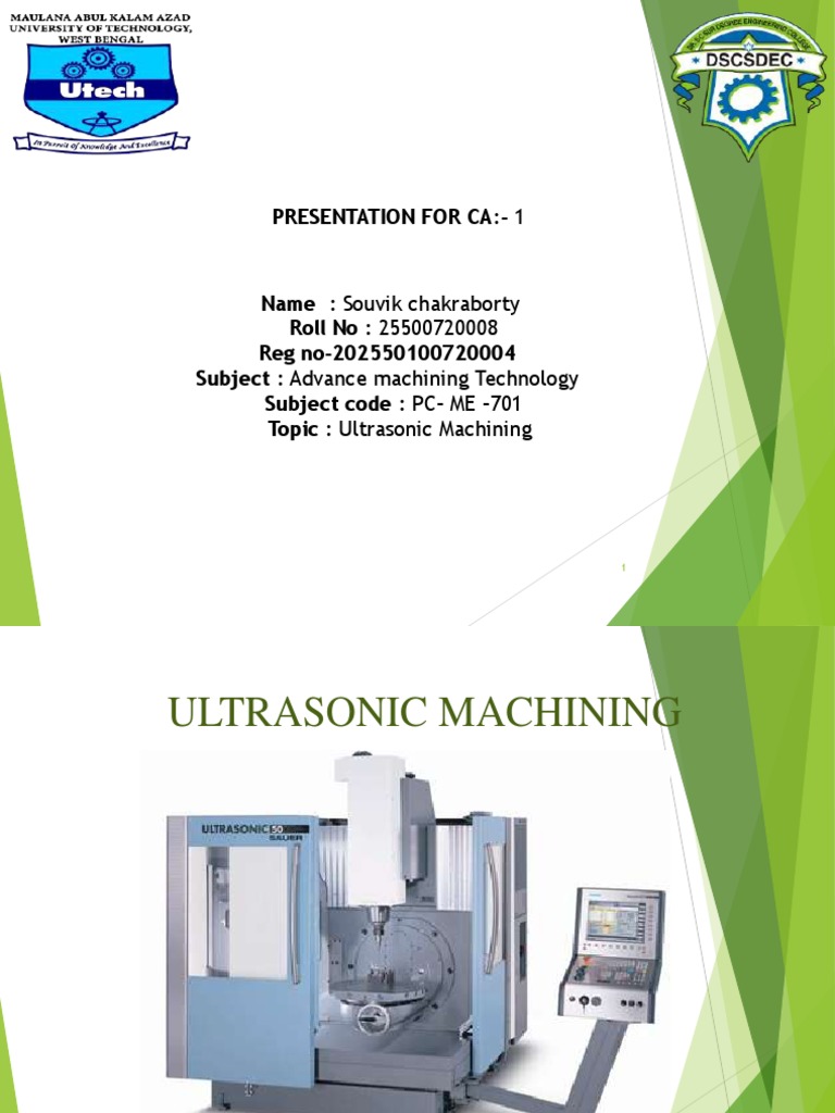 Ultrasonic 20 Machining | PDF | Machining | Building Materials