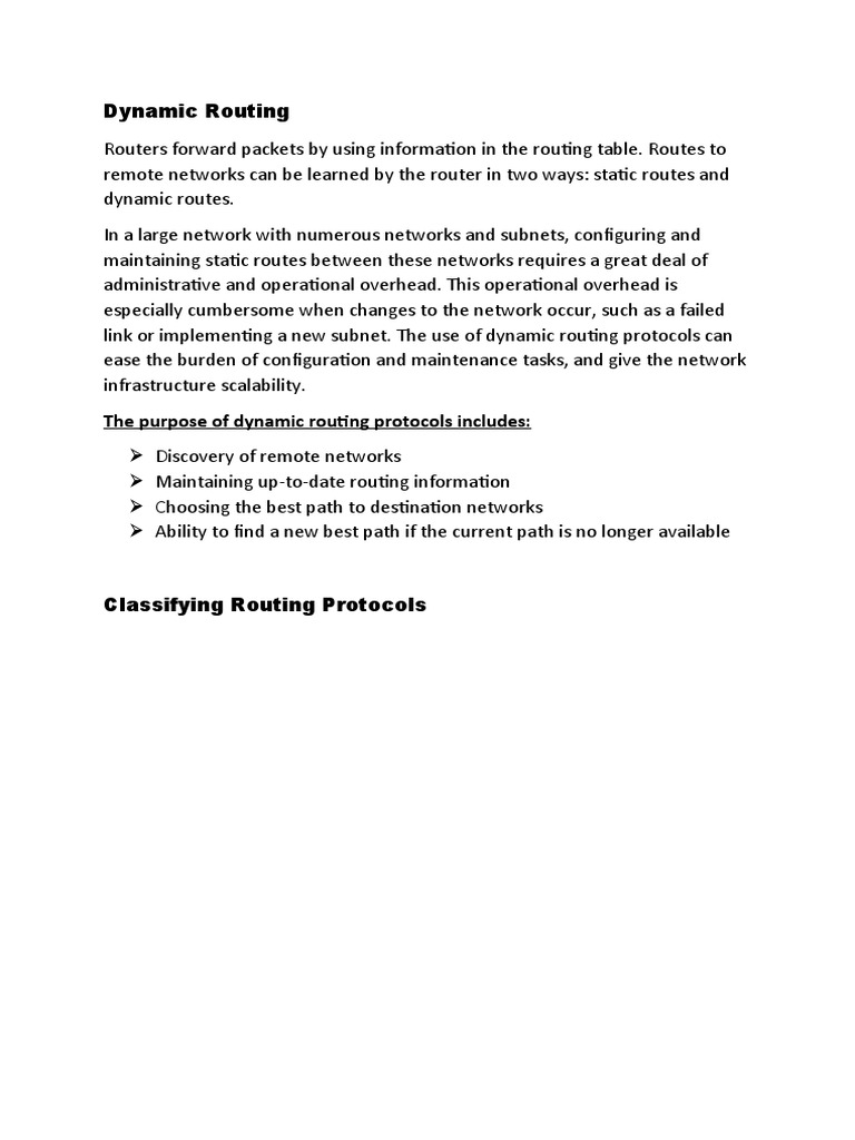 Ccna3 Dynamic Routing Pdf Routing Router Computing