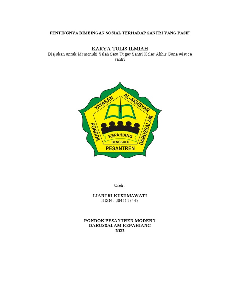 Karya Ilmiah Indri | PDF