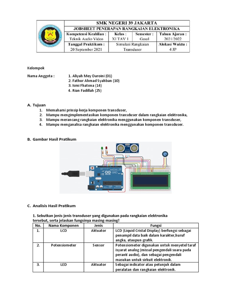 Prinsip dan Implementasi Transduser | PDF