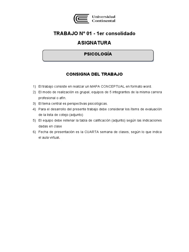 Consigna de Trabajo | PDF