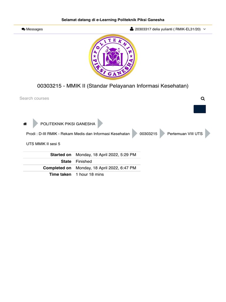 Ujian Tengah Semester MMIK II | PDF