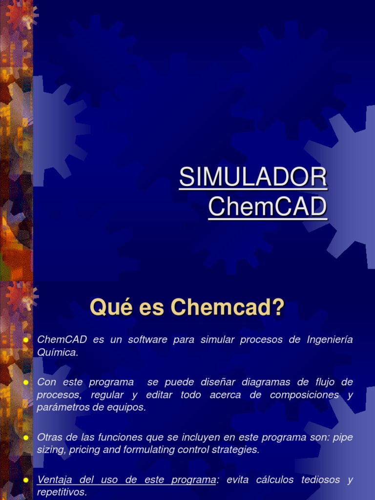 Simulador Chemcad | PDF | Simulación | Programa de computadora