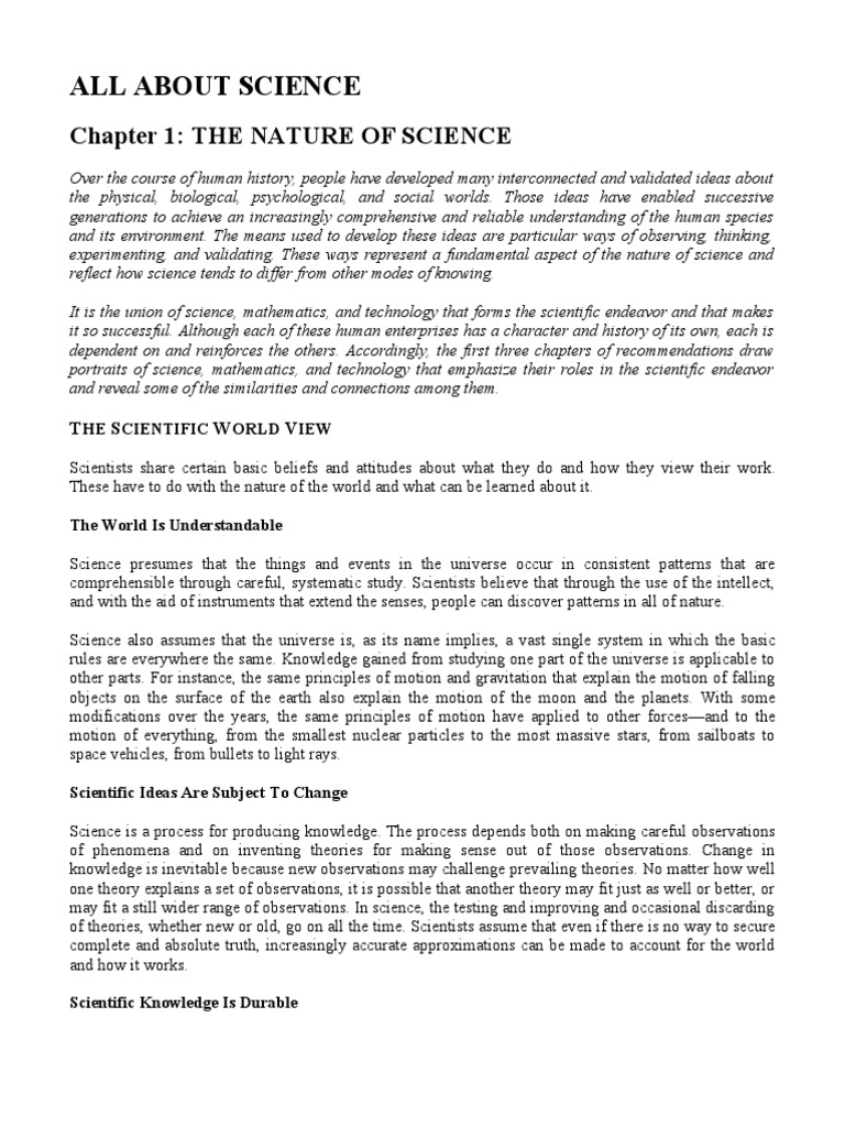 All About Science | PDF | Science | Scientific Method