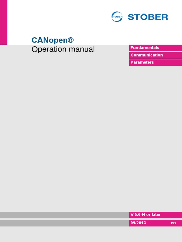 Canopen®: Operation Manual | PDF | Electricity | Electronics
