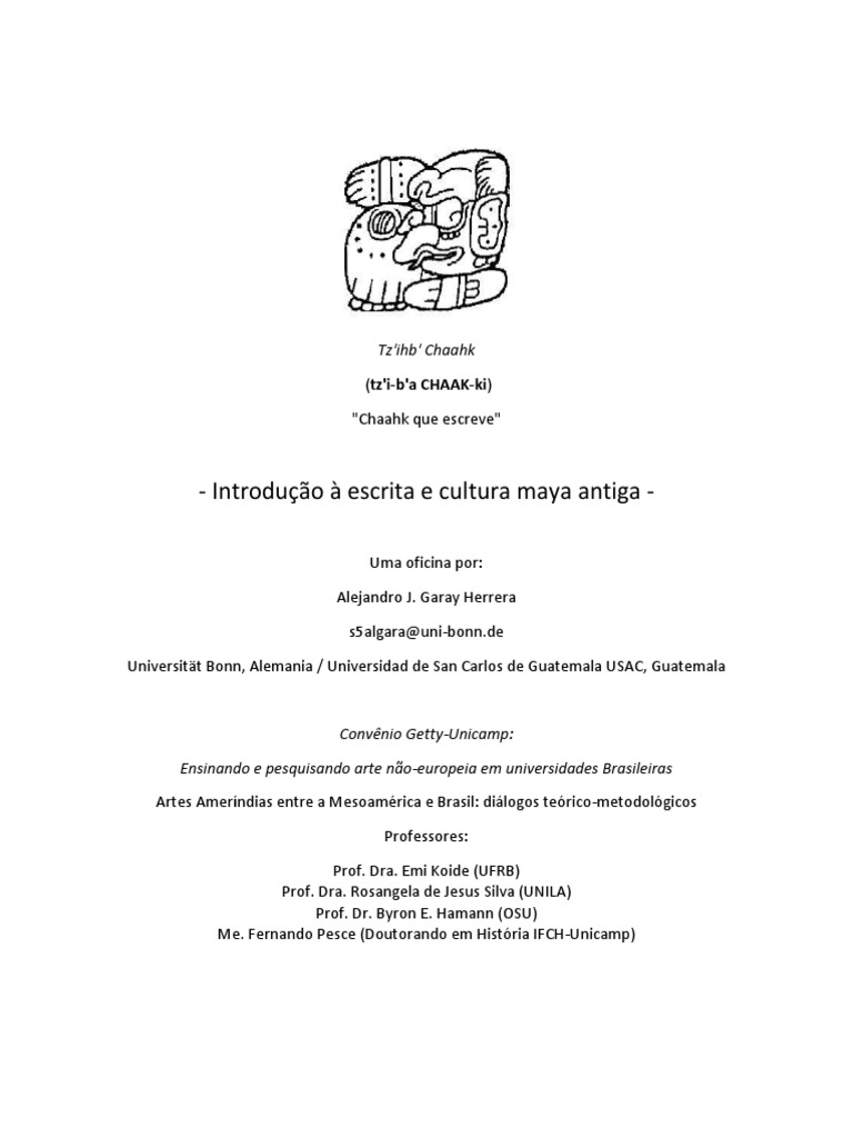 Apostila Epigrafia Maya Alejandro Garay | PDF | Povos indígenas das ...