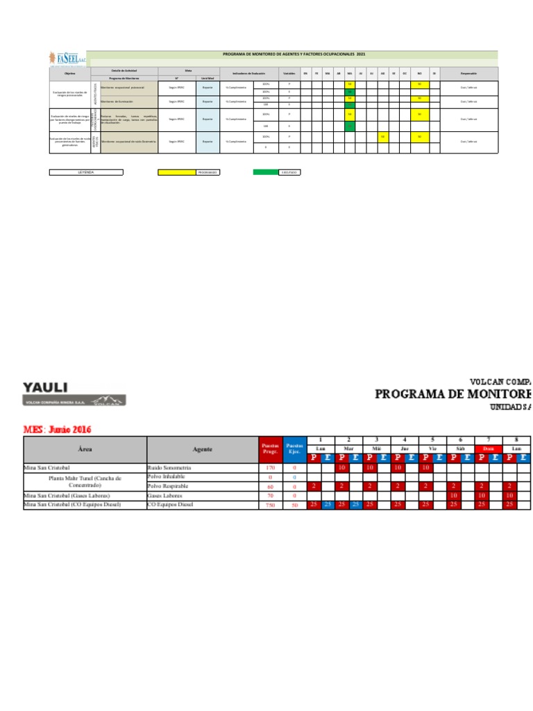 Programa de Monitoreo | PDF