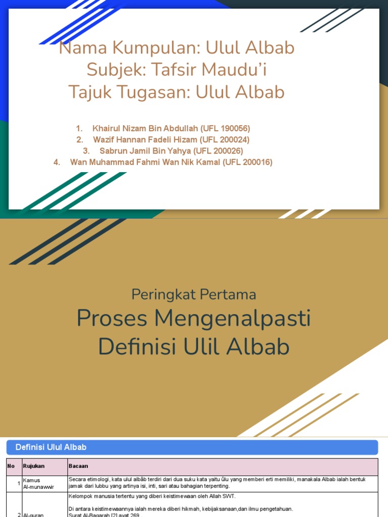 Kumpulan Ulul Albab | PDF