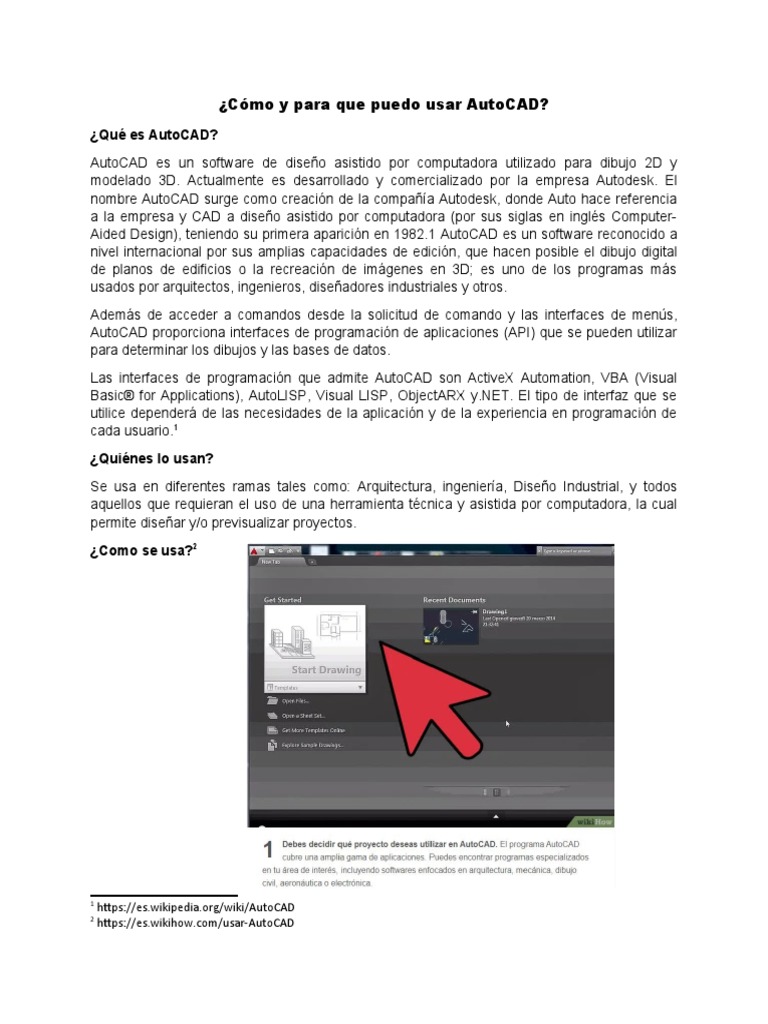 Cómo y para Que Puedo Usar AutoCAD | PDF Cómo y para Que Puedo Usar AutoCAD | PDF