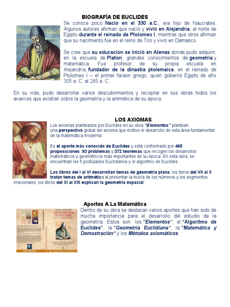 22 Biografía de Euclides | PDF | Euclides | Geometría