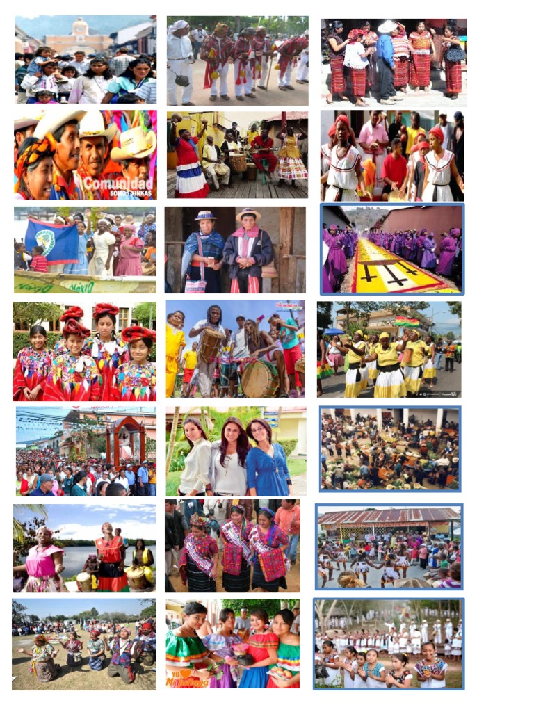 22 Collage Culturas Guatemala Maya Garifuna Xinka Ladina | PDF