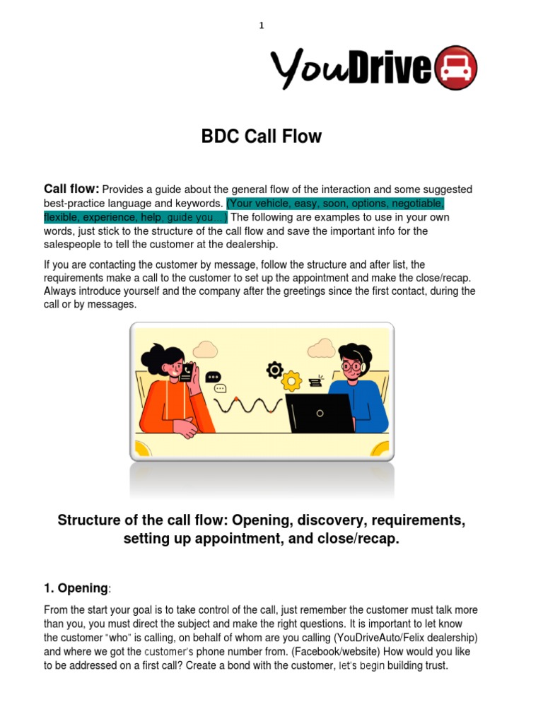 BDC Call Flow | PDF | Sales | Economies