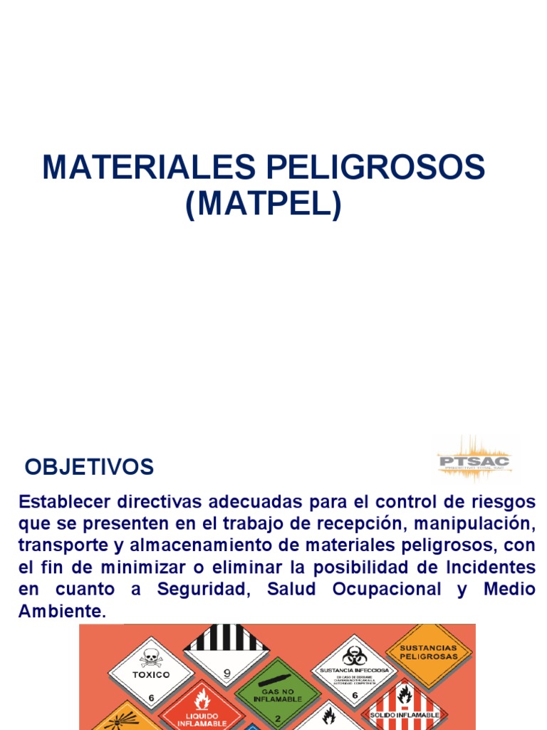 Matpel | PDF | Mercancías peligrosas | Química
