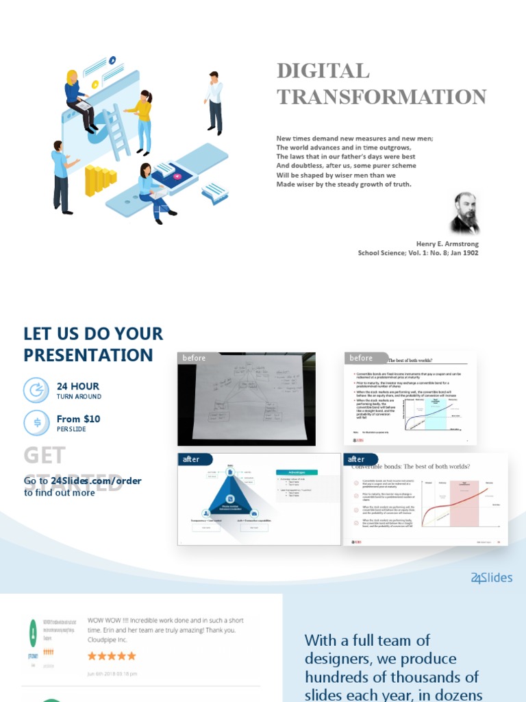 Digital Transformation Presentation Services | PDF | Business | Economies