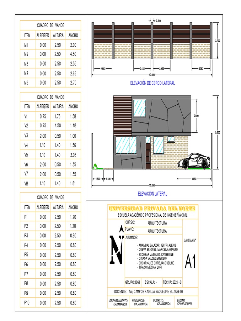 Elevaciones Laterales | PDF