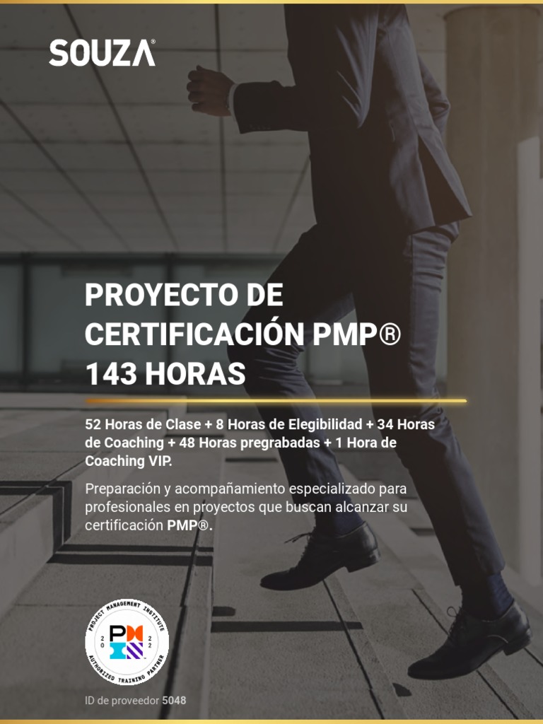 Brochure PMP - 2022 (143Hrs) | PDF | Gestión de proyectos | Proyectos