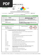 Hoja de Seguridad Pintura Base | PDF | Agua | Residuos