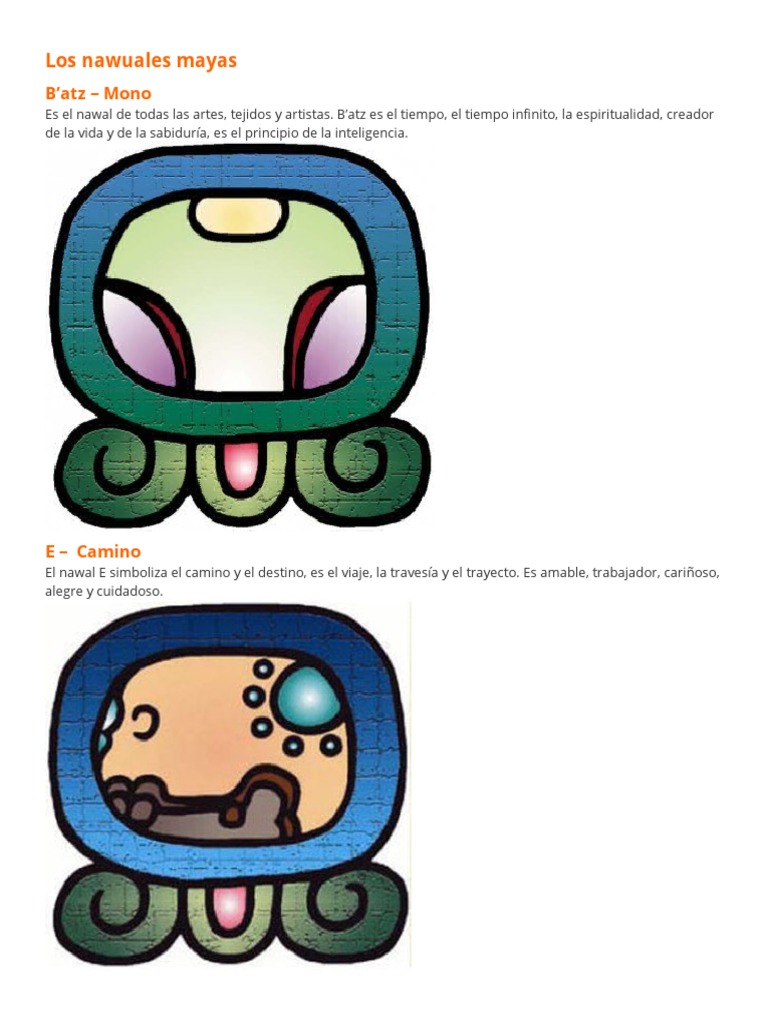 Los 20 Nahuales Mayas y su Significado | PDF