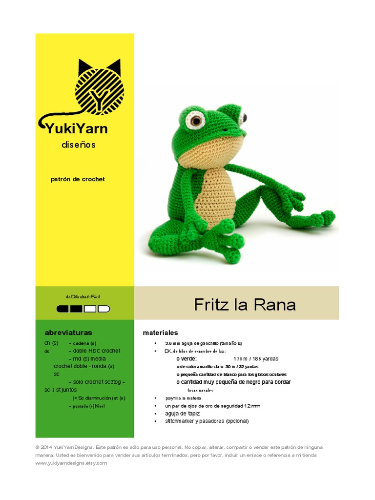 Rana Frizt Español | PDF | Tejer | Ojo
