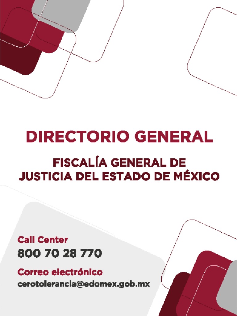 Directorio de la Fiscalía del Edomex 2023 | PDF | México