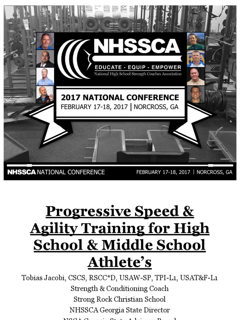 Jacobi Progressive Speed Agility Training For High School Middle School ...