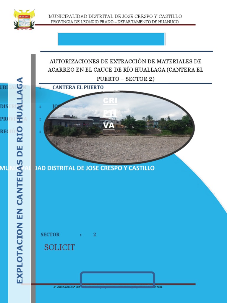 Extracción Puerto Sector 2 | PDF | Río | Cantera