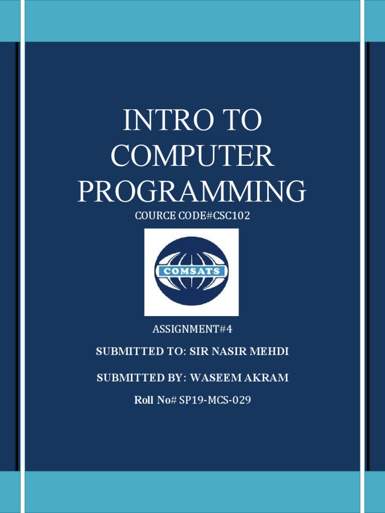 Icp Assignment#4 Wasim | PDF Icp Assignment#4 Wasim | PDF