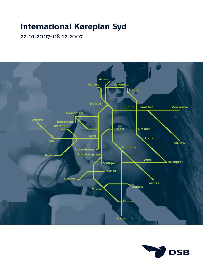 International Køreplan Syd - 22.01.2007-08.12.2007 - DSB | PDF