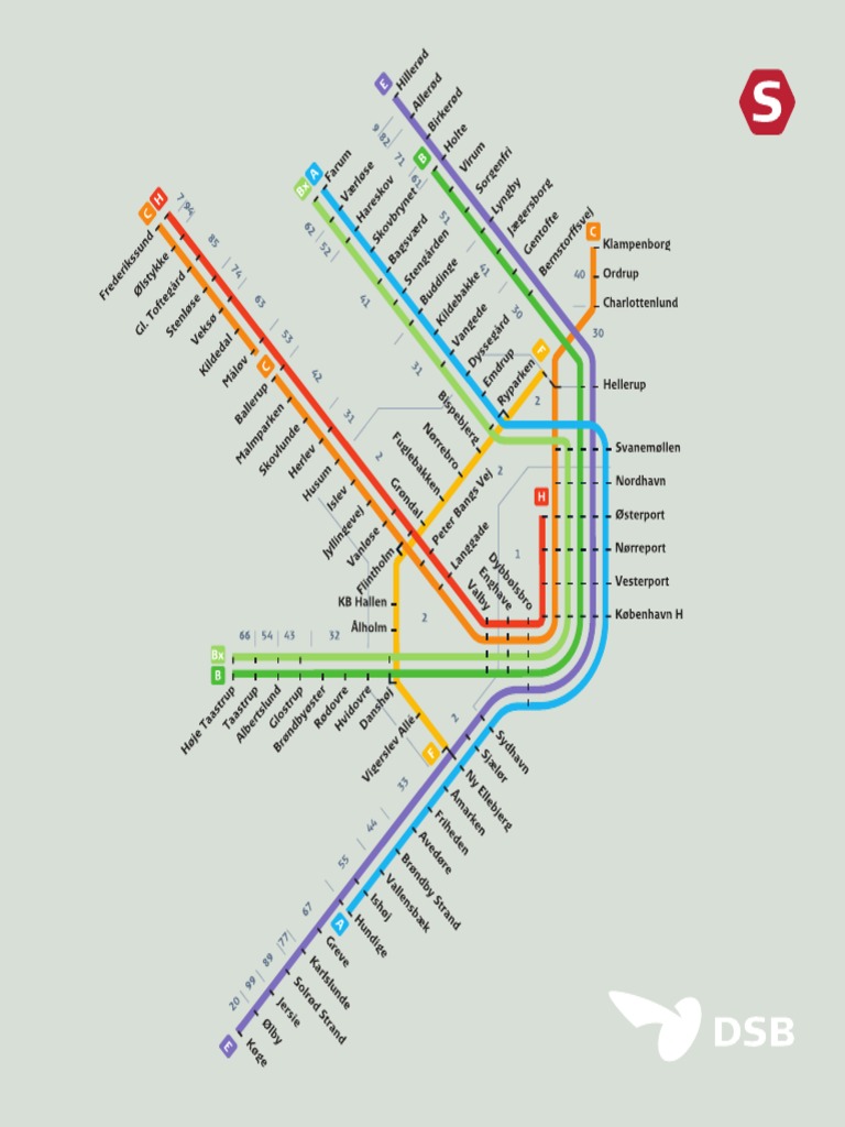 Køreplan - S-Tog - K08 - DSB | PDF
