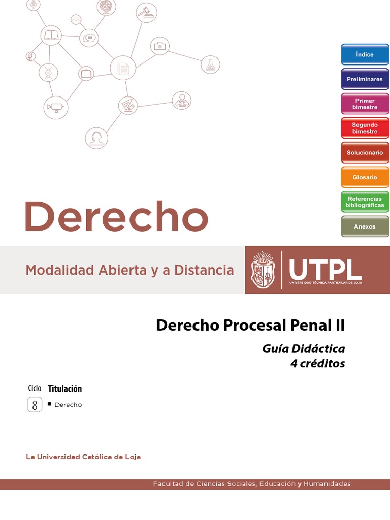Guía Didáctica | PDF | Derecho penal | Ley procesal