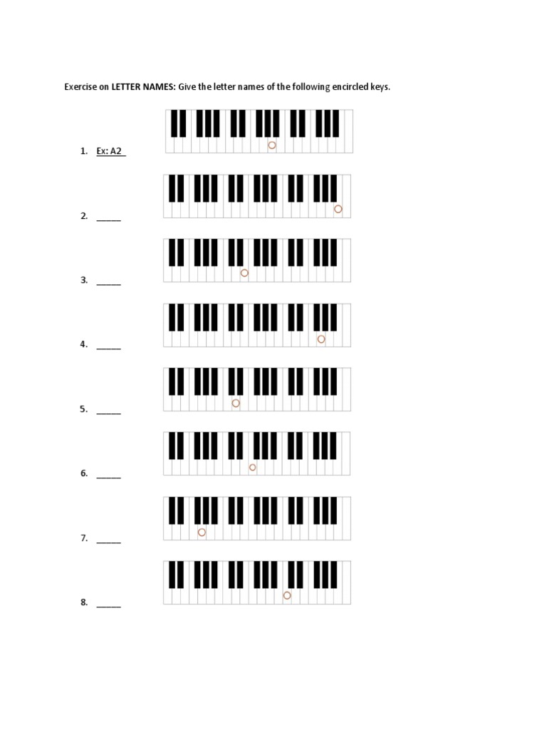 Exercise On Letter Names | PDF