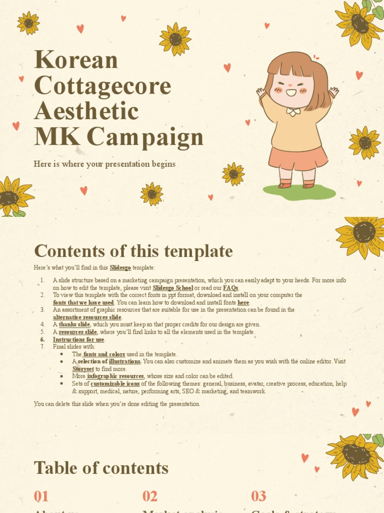 Korean Cottagecore Aesthetic MK Campaign | PDF | Planets | Solar System