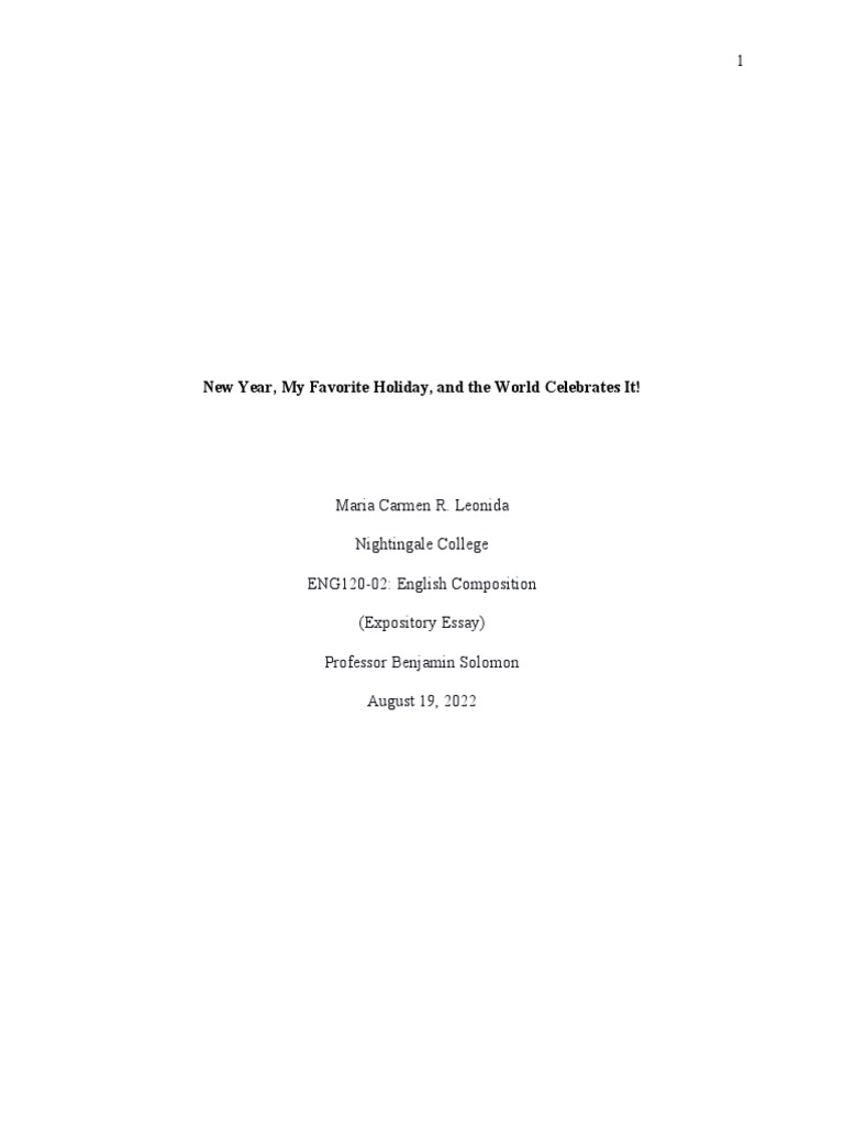 Eng120 Week 4 Assignment The 5 Paragraph Expository Essay Rough 8944