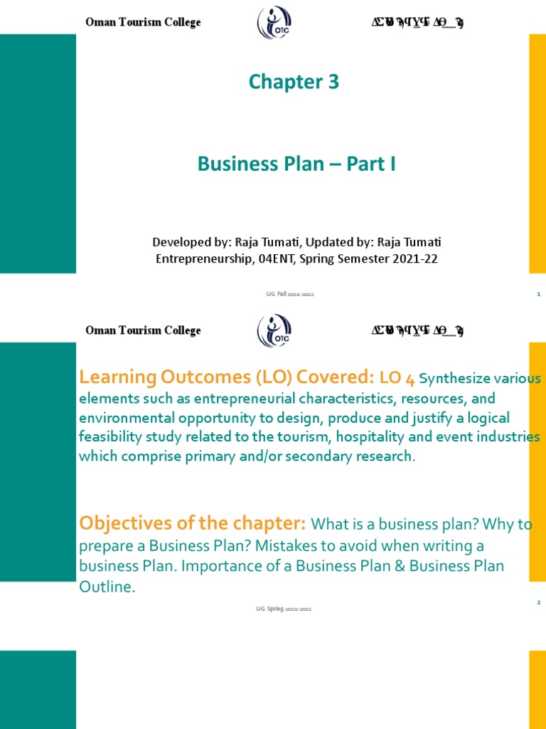 Chapter 3 - Business Plan - Part I, II III | PDF | Business ...