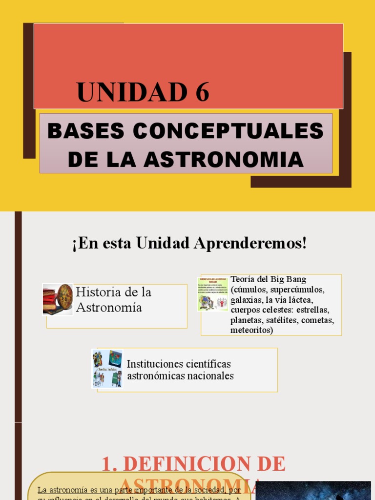 Unidad 6 Astronomia | PDF | Galaxia | Astronomía