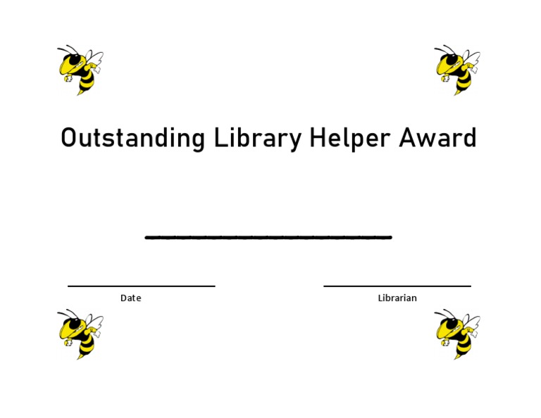 Outstanding Library Helper | PDF