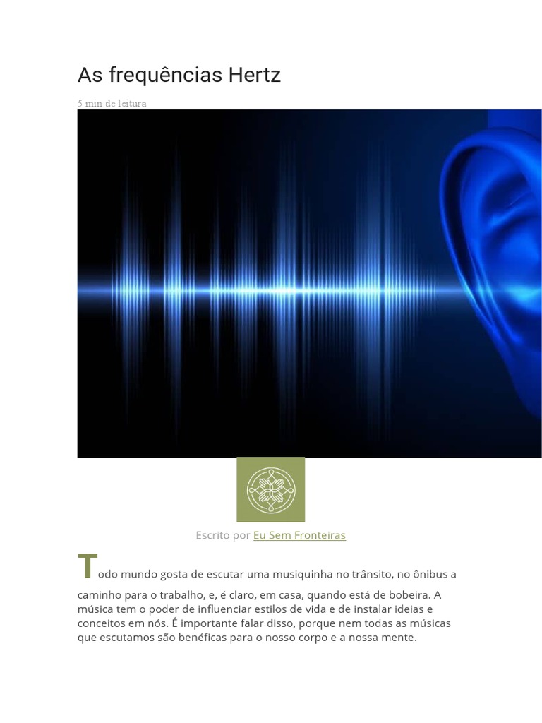 As Frequências Hertz | PDF | Frequência | Hertz